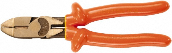Ampco - 8-3/4" OAL, Insulated Side Cutting Linesman's Pliers | MSC Direct