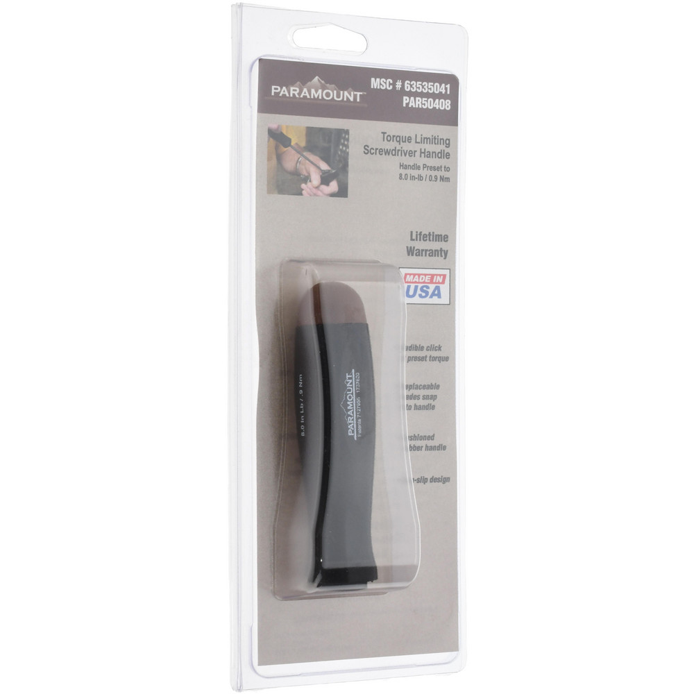 Paramount - Torque Screwdriver: 8 to 8 in/lb Torque | MSC Direct