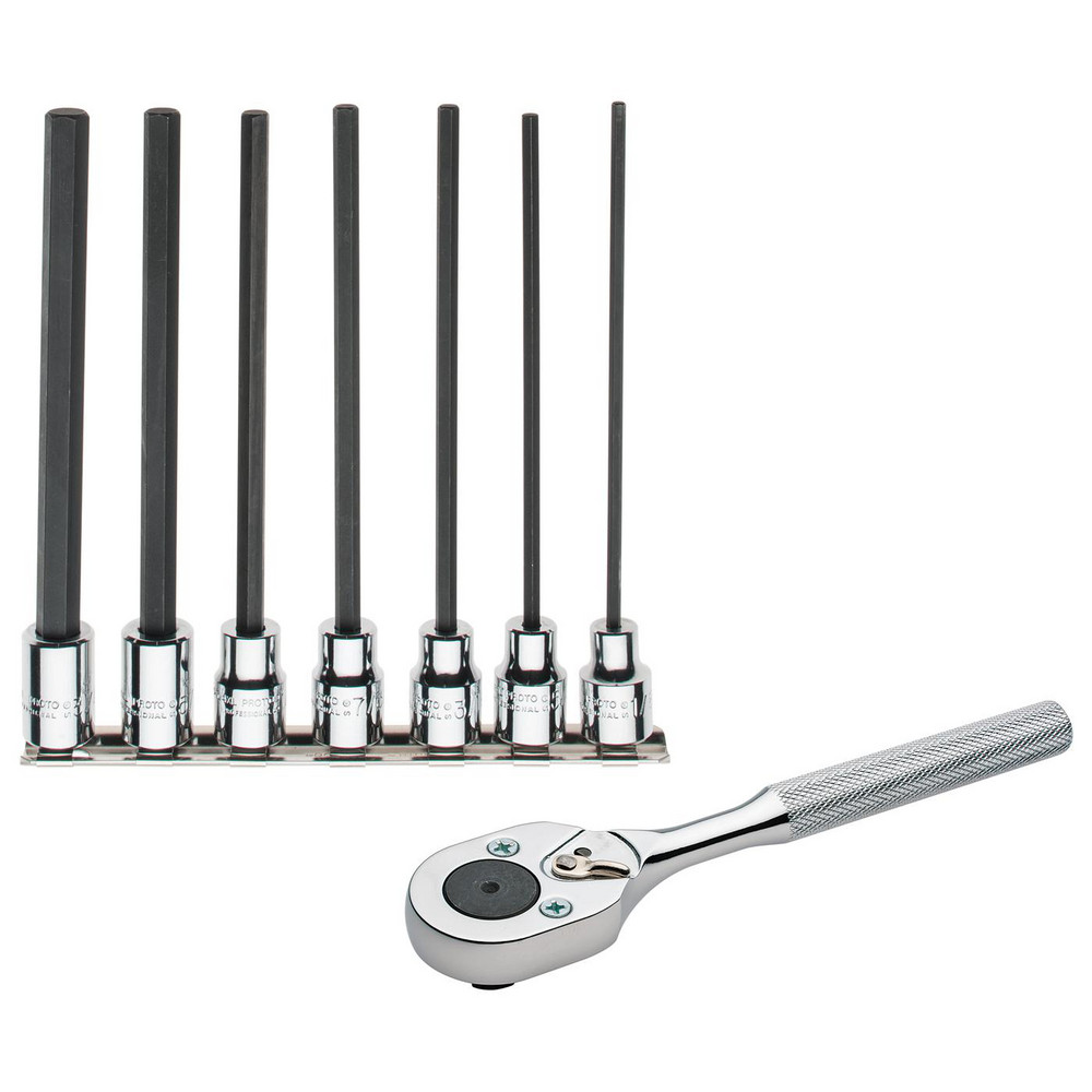 Proto - Hex & Torx Bit Socket Sets: Set Type: Hex Bit; Drive Size (Inch ...
