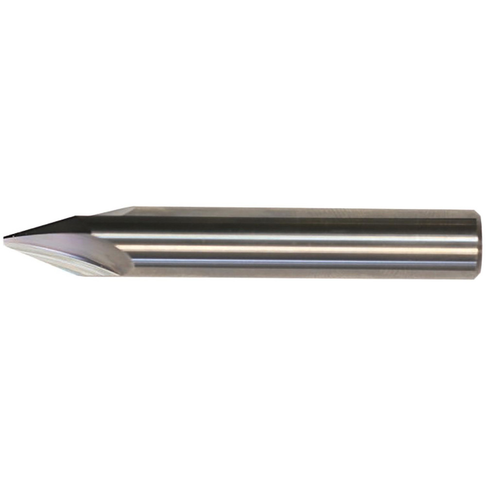 Keo - Chamfer Mill: 1/4" Dia, 1/4" Shank Dia, 60.0 deg, 3 Flute, Solid ...