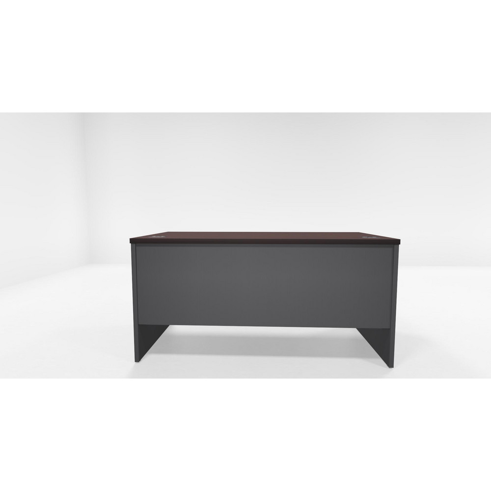Hon - Reception Desk: Mahogany & Charcoal | MSC Direct