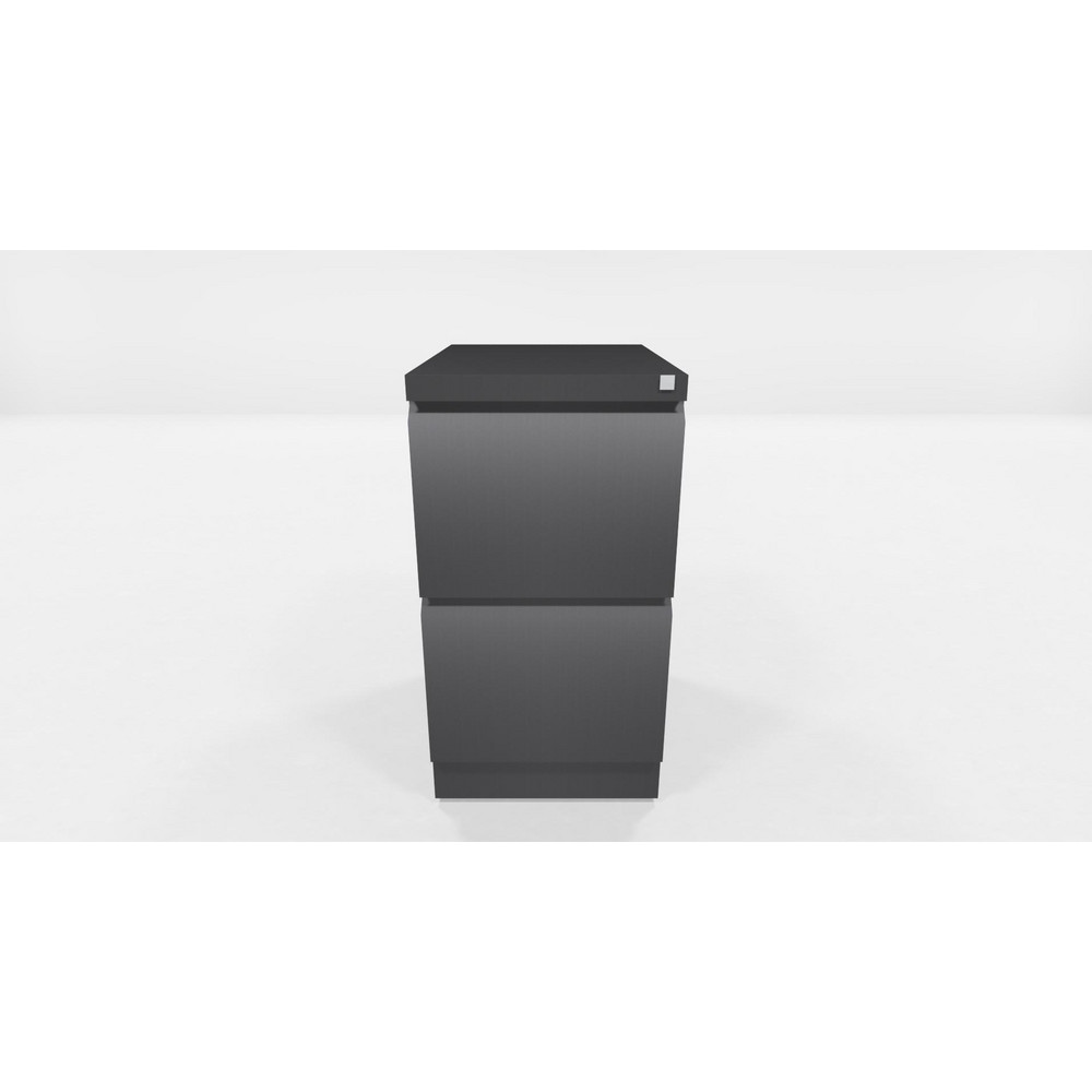 Hon - Mobile Pedestal File Cabinet: 2 Drawer, Steel, Charcoal | MSC Direct
