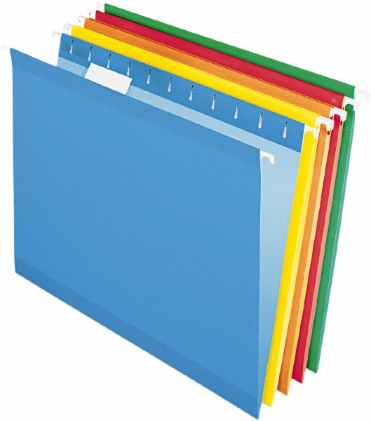 Pendaflex - Standard Hanging File Folder: Letter, Assorted, 25/Pack ...