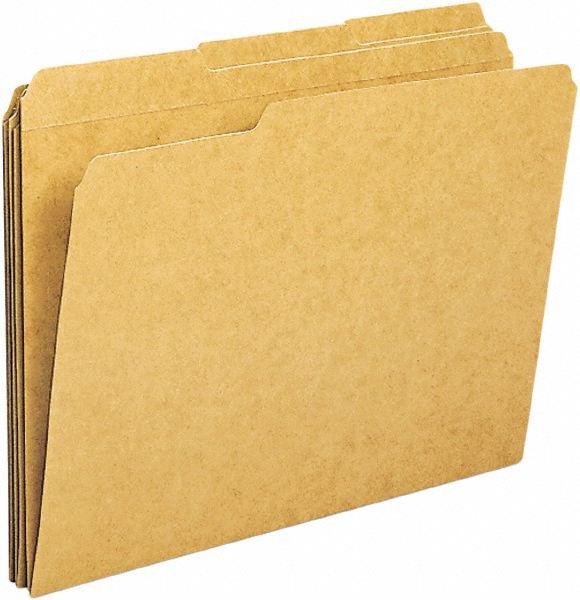 Samsill - File Folders with Top Tab: Letter, Kraft, 100/Pack | MSC Direct