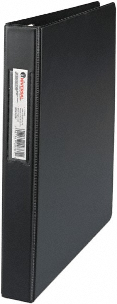 UNIVERSAL - 3 Ring Non-View Binder: Black | MSC Direct
