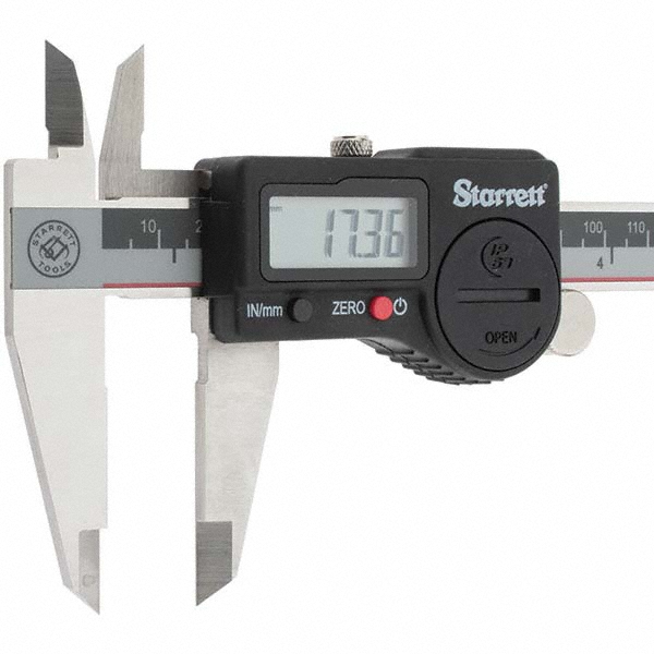 Starrett - 0 to 200mm Range, 0.01mm Resolution, IP67 Electronic Caliper ...