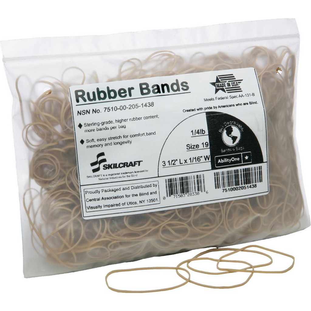 AbilityOne - SIZE 19 1/4LB STERLING RUBBER BAND | MSC Direct