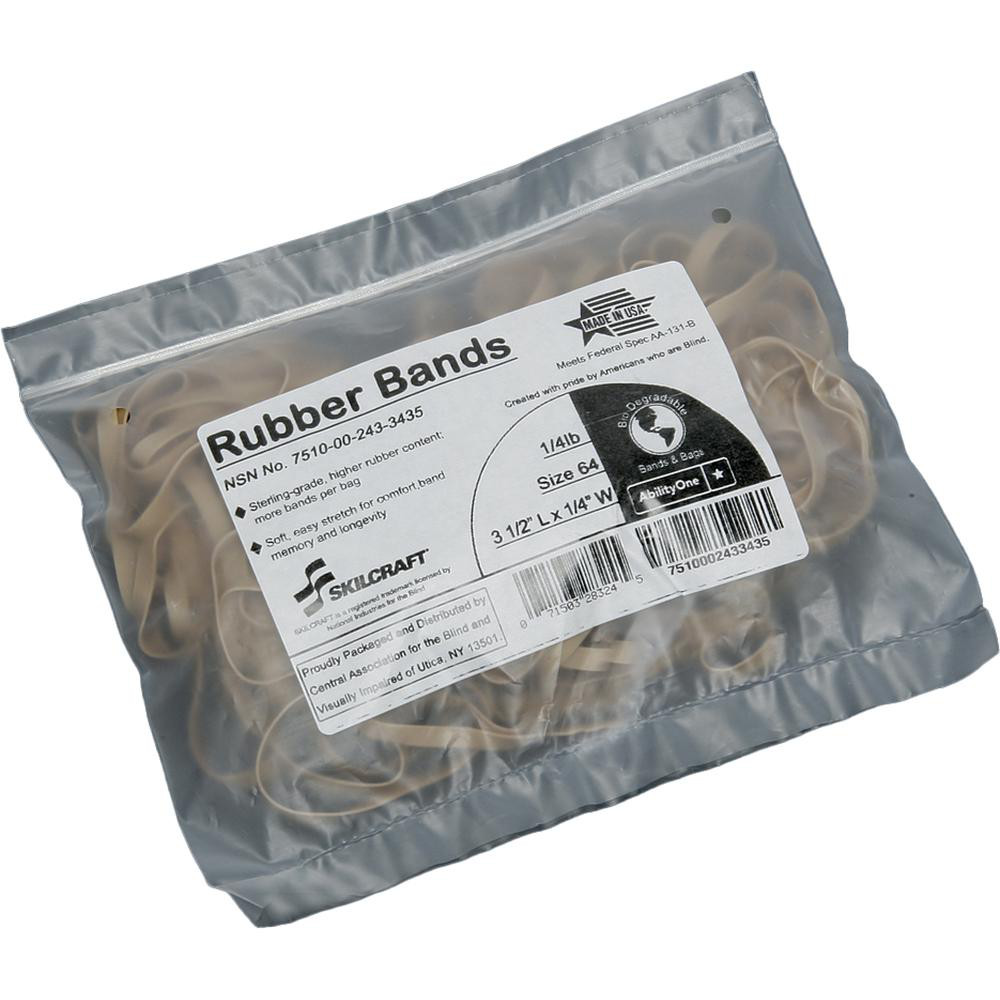 AbilityOne - SIZE 64 1/4LB STERLING RUBBER BAND | MSC Direct
