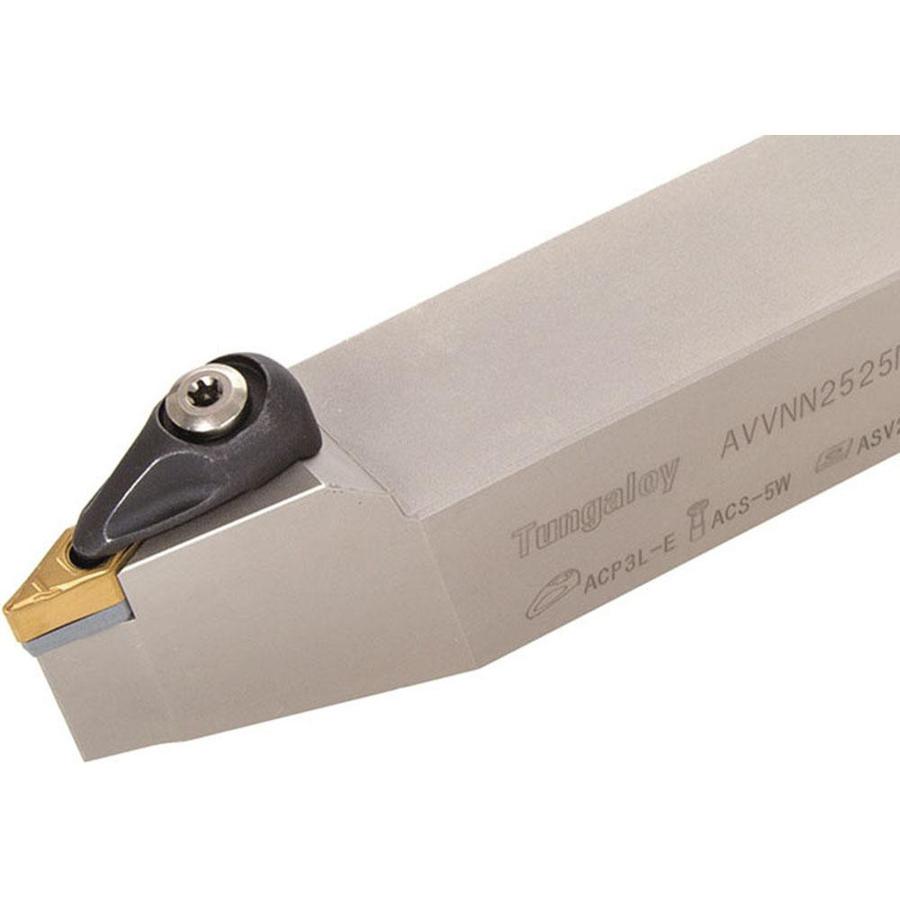 Tungaloy - Indexable Turning Toolholder: AVVNN2525M1204-A, 72.500 deg ...