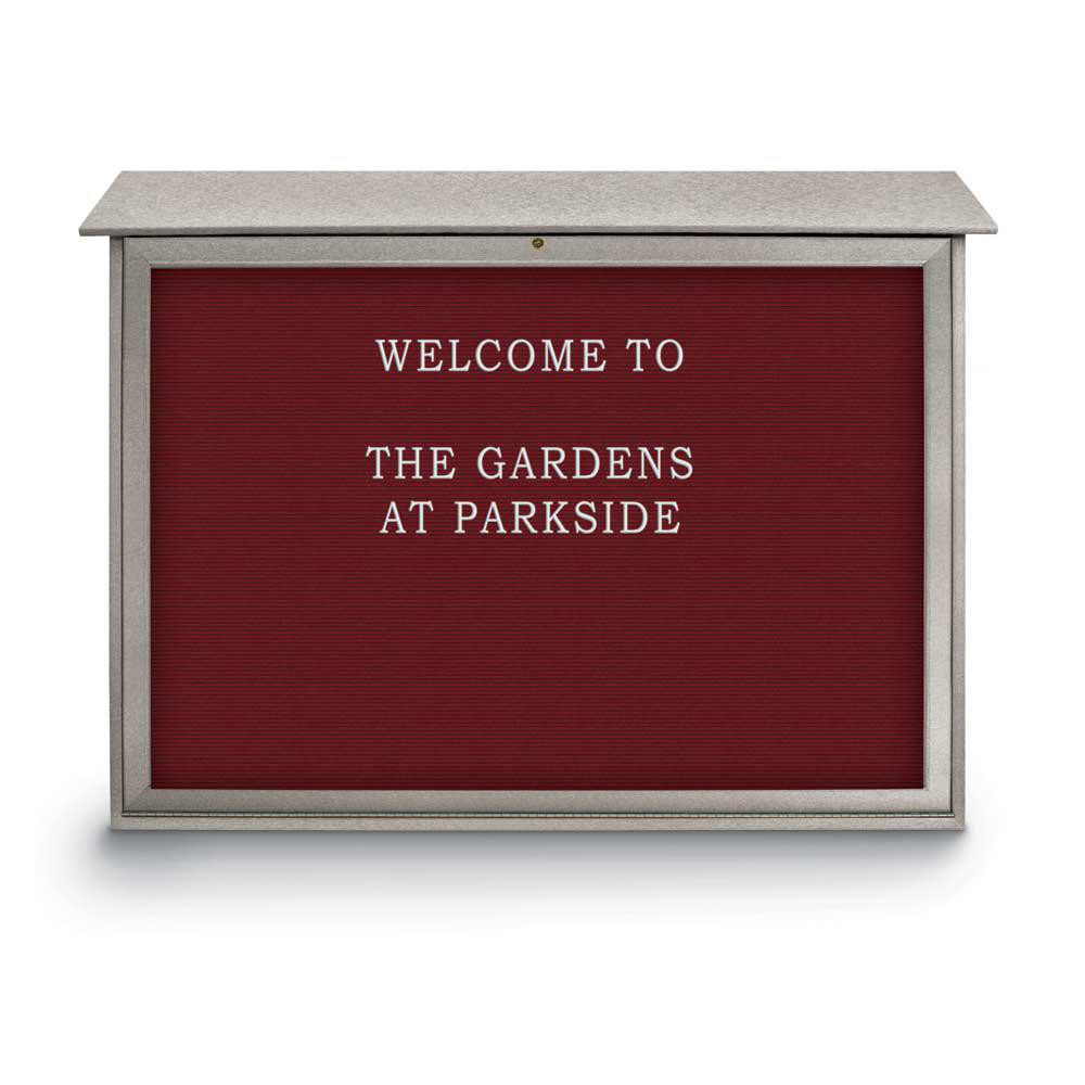 United Visual Products - Enclosed Letter Board: 45" Wide, 30" High ...