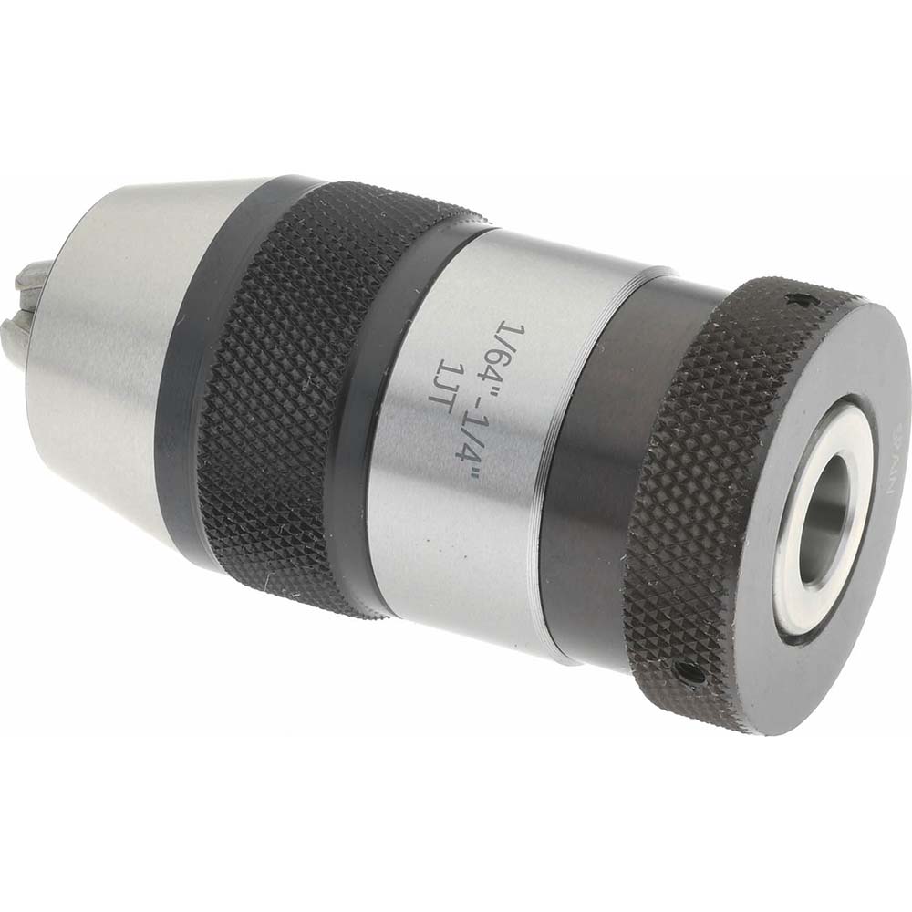 Accupro - Drill Chuck: 1/64 to 1/4" Capacity, Tapered Mount, JT1 | MSC ...