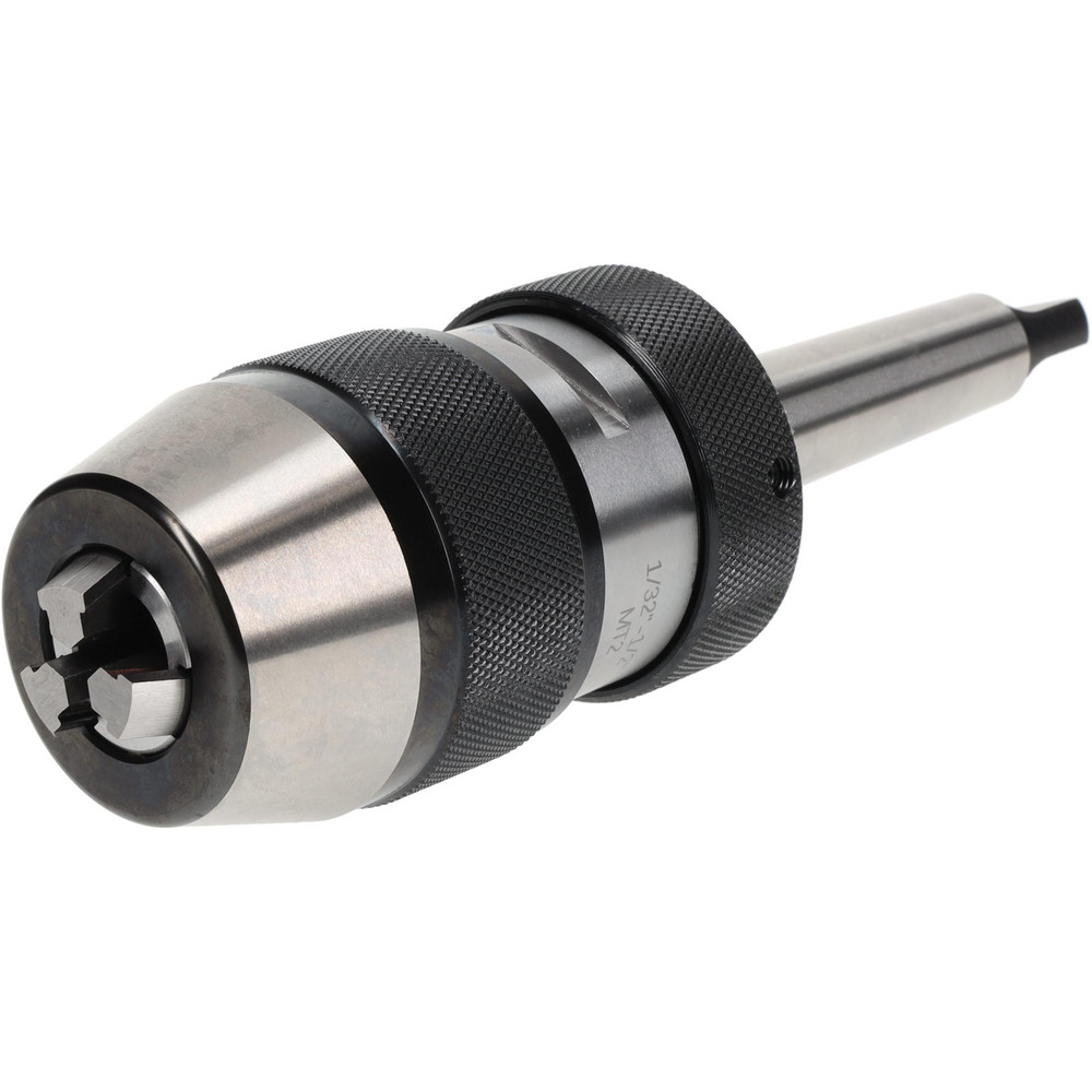 Accupro - Drill Chuck: 1/32 to 1/2" Capacity, Integral Shank Mount, 2MT ...