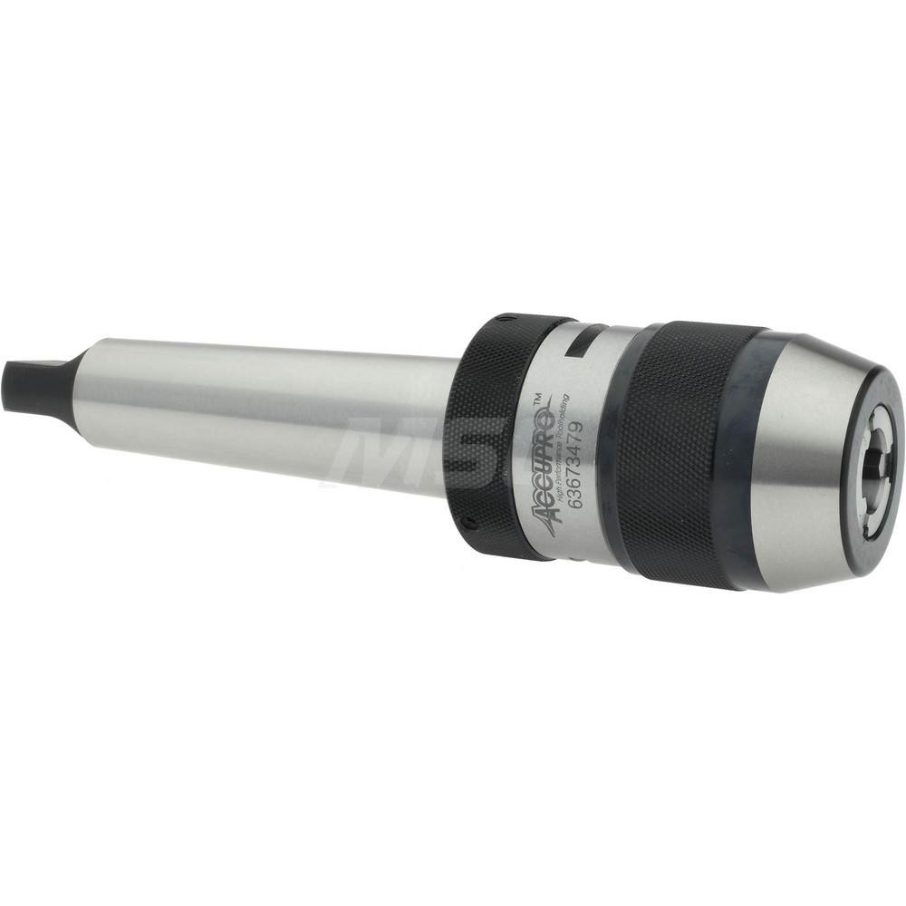 Accupro - Drill Chuck: 1/8 to 5/8" Capacity, Integral Shank Mount, 4MT ...