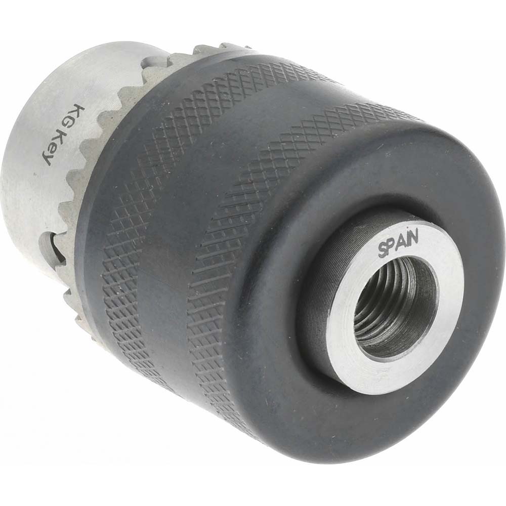 Accupro - 3/8-24, 1/32 to 3/8" Capacity, Threaded Mount Steel Drill ...