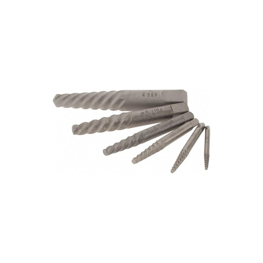 Cleveland - 6 Piece Spiral Flute Screw Extractor Set - 63760227 - MSC ...