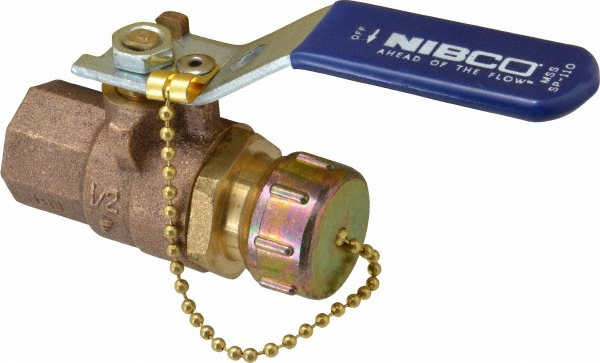 NIBCO - Standard Manual Ball Valve: 1/2" Pipe, Full Port | MSC Direct