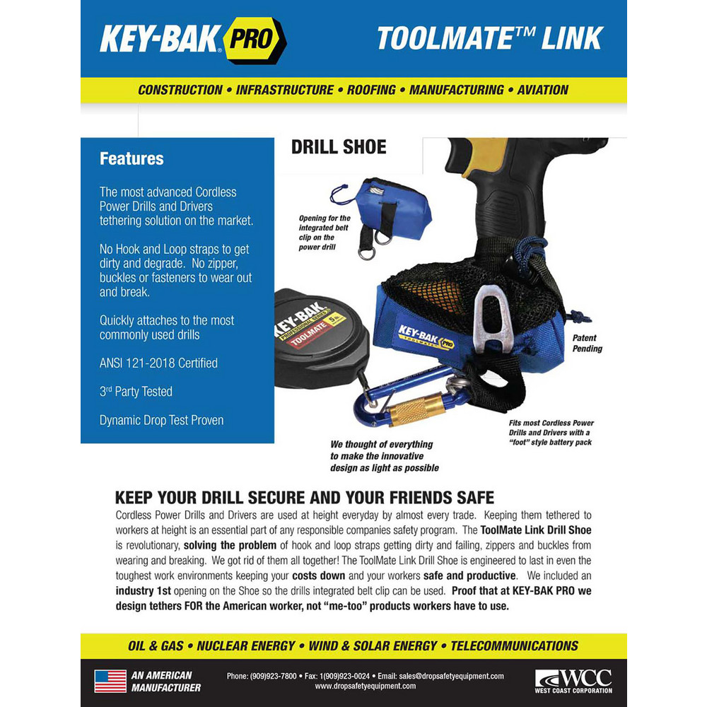 Key-Bak Pro - Tool Holding Accessories: Load Capacity: 5; For Use With ...