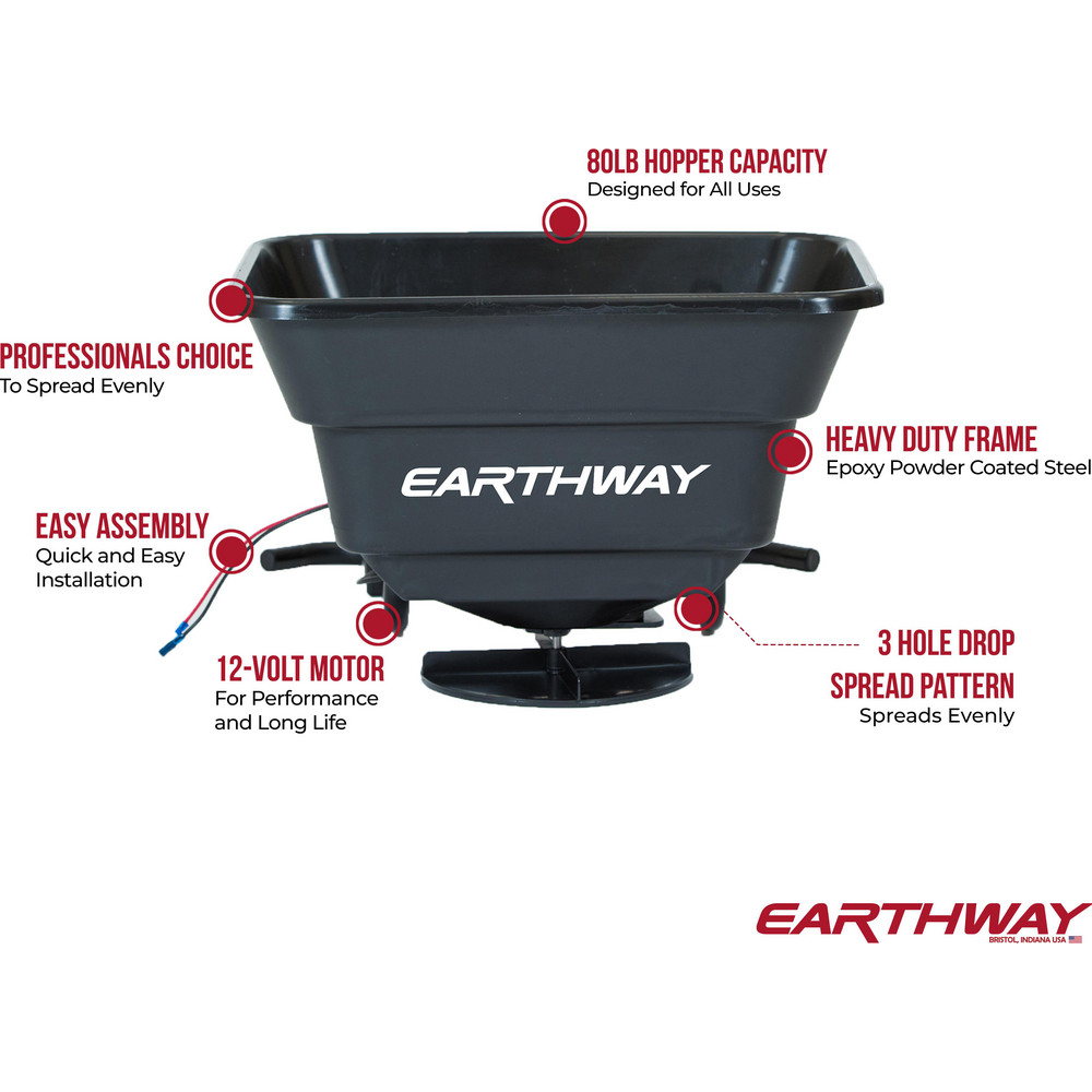 Earthway - Landscape Spreaders: Spreader Type: Electric Hopper with ...