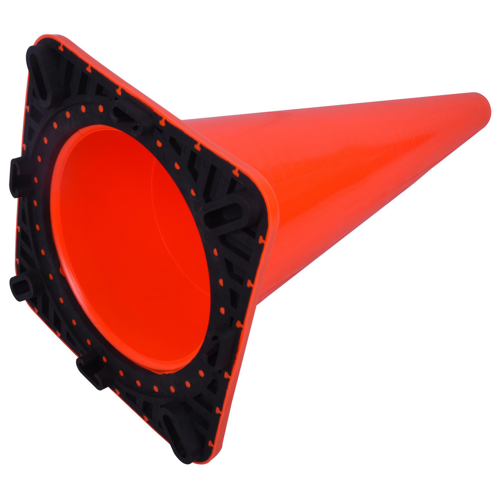 PRO-SAFE - Rigid Cone: Polyvinylchloride, 28" OAH, Orange | MSC Direct