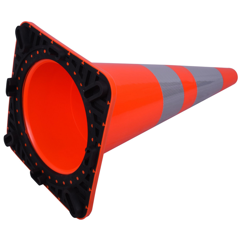PRO-SAFE - Rigid Cone: Polyvinylchloride, 28" OAH, Orange | MSC Direct