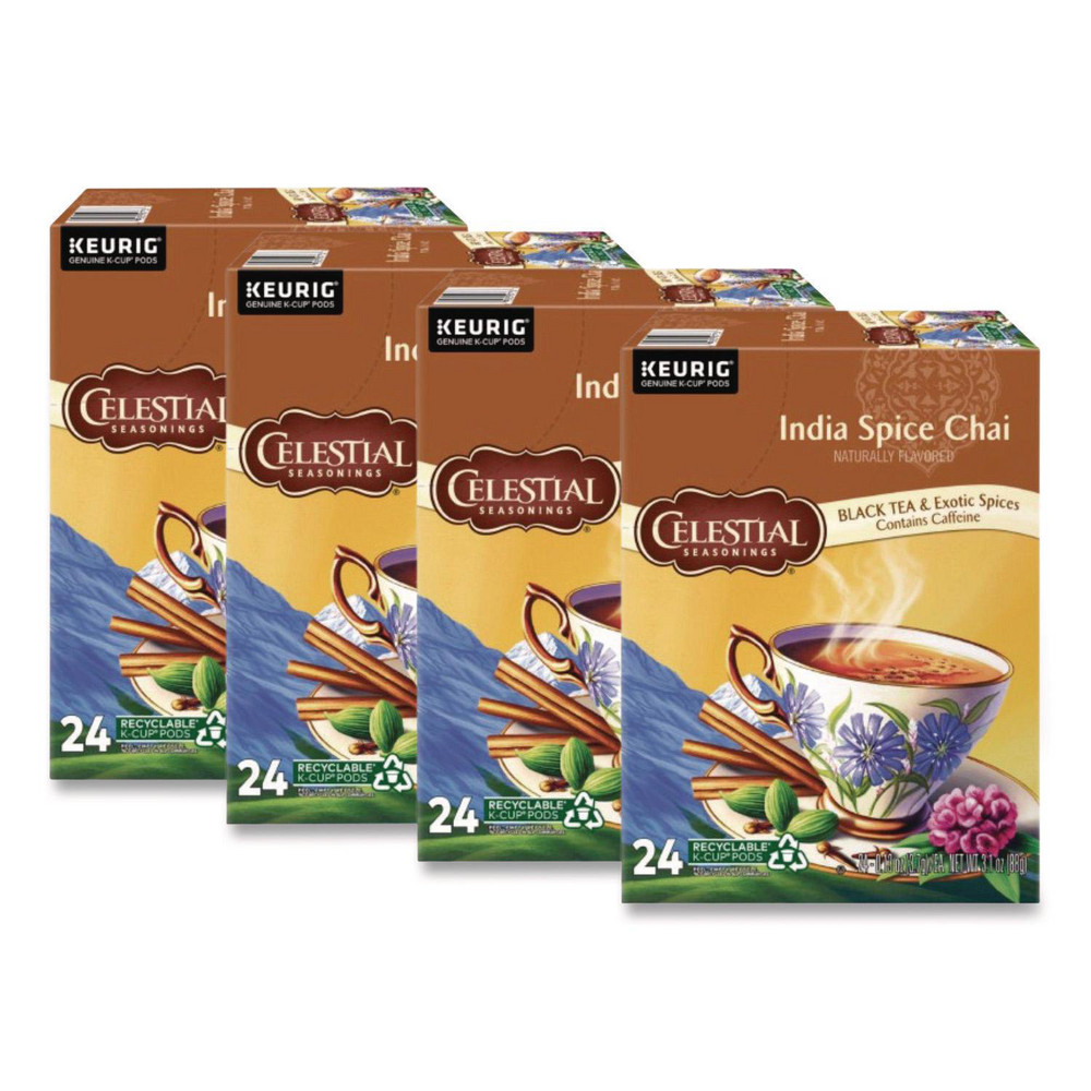 Celestial Seasonings - Beverages: Tea, India Spice Chai, Pod, 0.38 oz | MSC Direct
