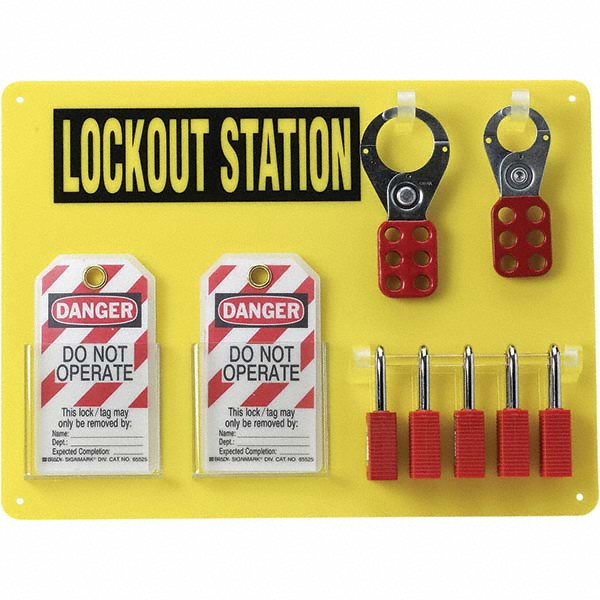Brady - Equipped Acrylic Padlock Station - 63960546 - MSC Industrial Supply