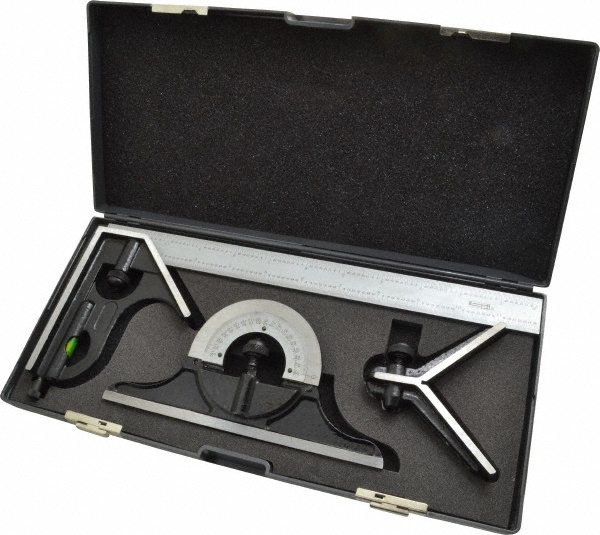 SPI - 4 Piece, 12" Combination Square Set - 64004658 - MSC Industrial ...