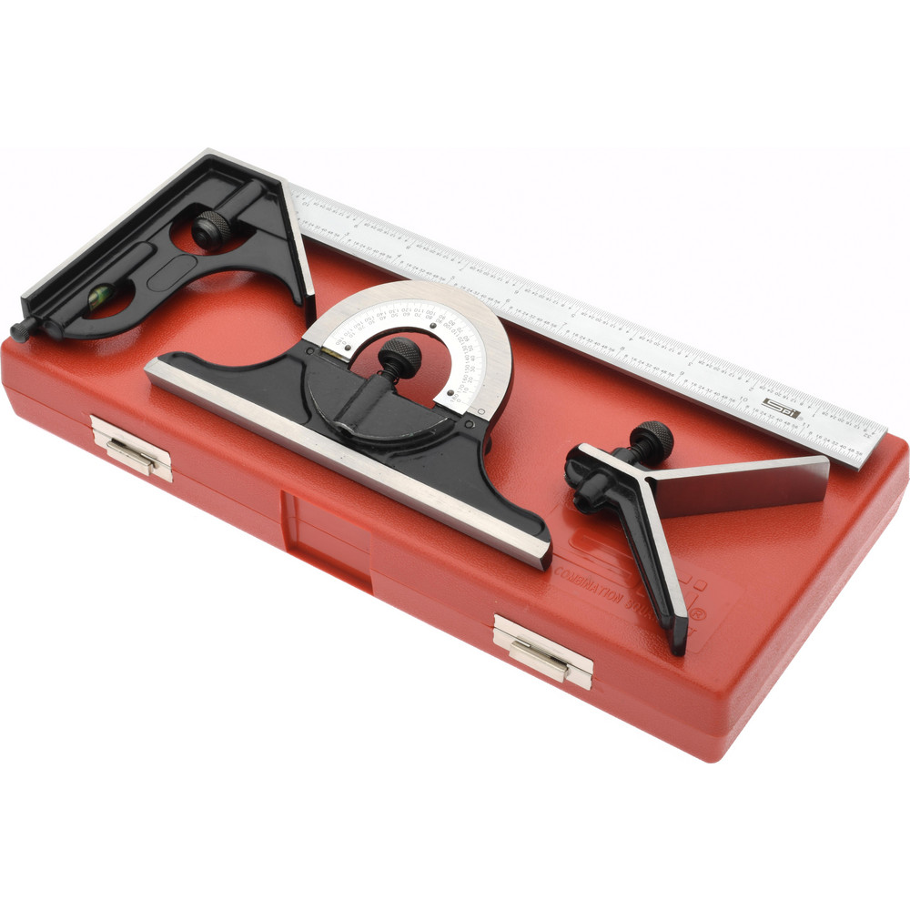 SPI - 4 Piece, 12" Combination Square Set | MSC Direct
