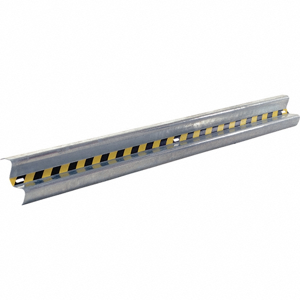 Vestil - Heavy-Duty Guard Rail: Gray, Galvanized, Steel | MSC Direct
