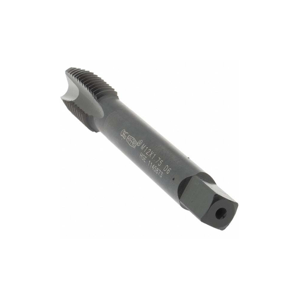 OSG - Spiral Point Tap: M12x1.75 Metric, 3 Flutes, Plug Chamfer, 6H ...