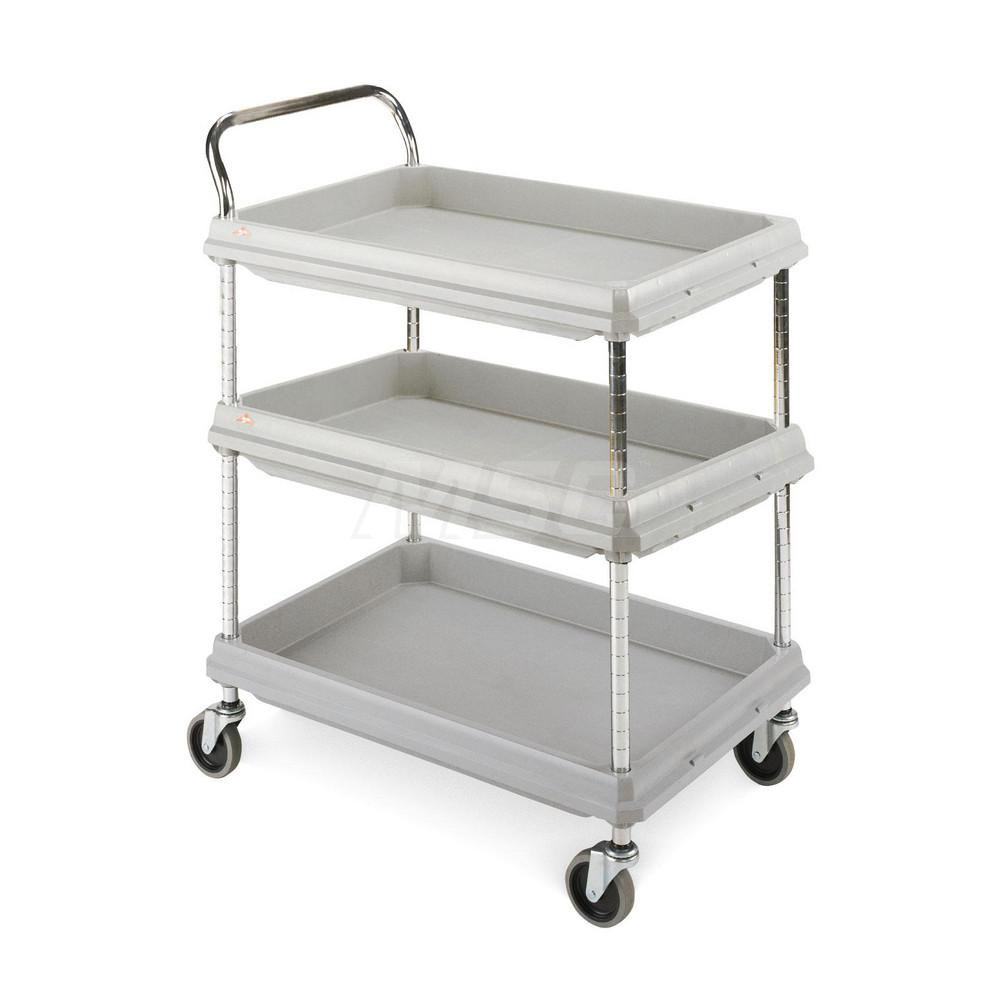 Metro - Utility Utility Cart: 39-1/2" Long, 27" Wide, Polymer & Steel ...