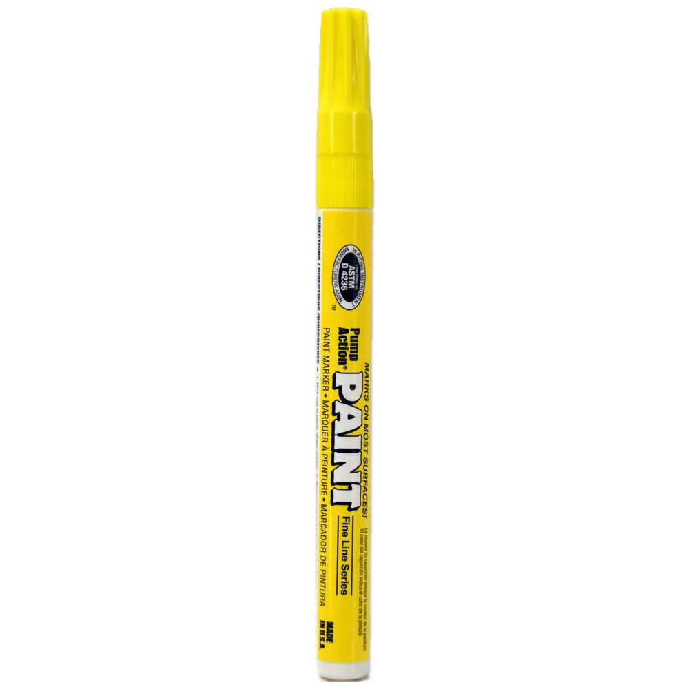 Super Met-Al - Paint Pen: Yellow, Fine Tip | MSC Direct