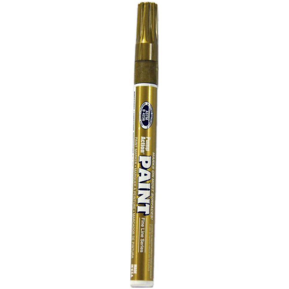 Super Met-Al - Paint Pen: Metallic Gold, Fine Tip | MSC Direct