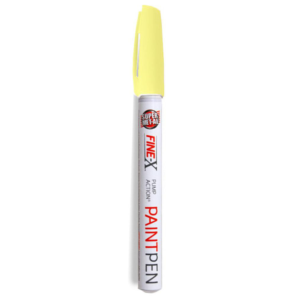 Super Met-Al - Paint Pen: Yellow, Fine Tip | MSC Direct