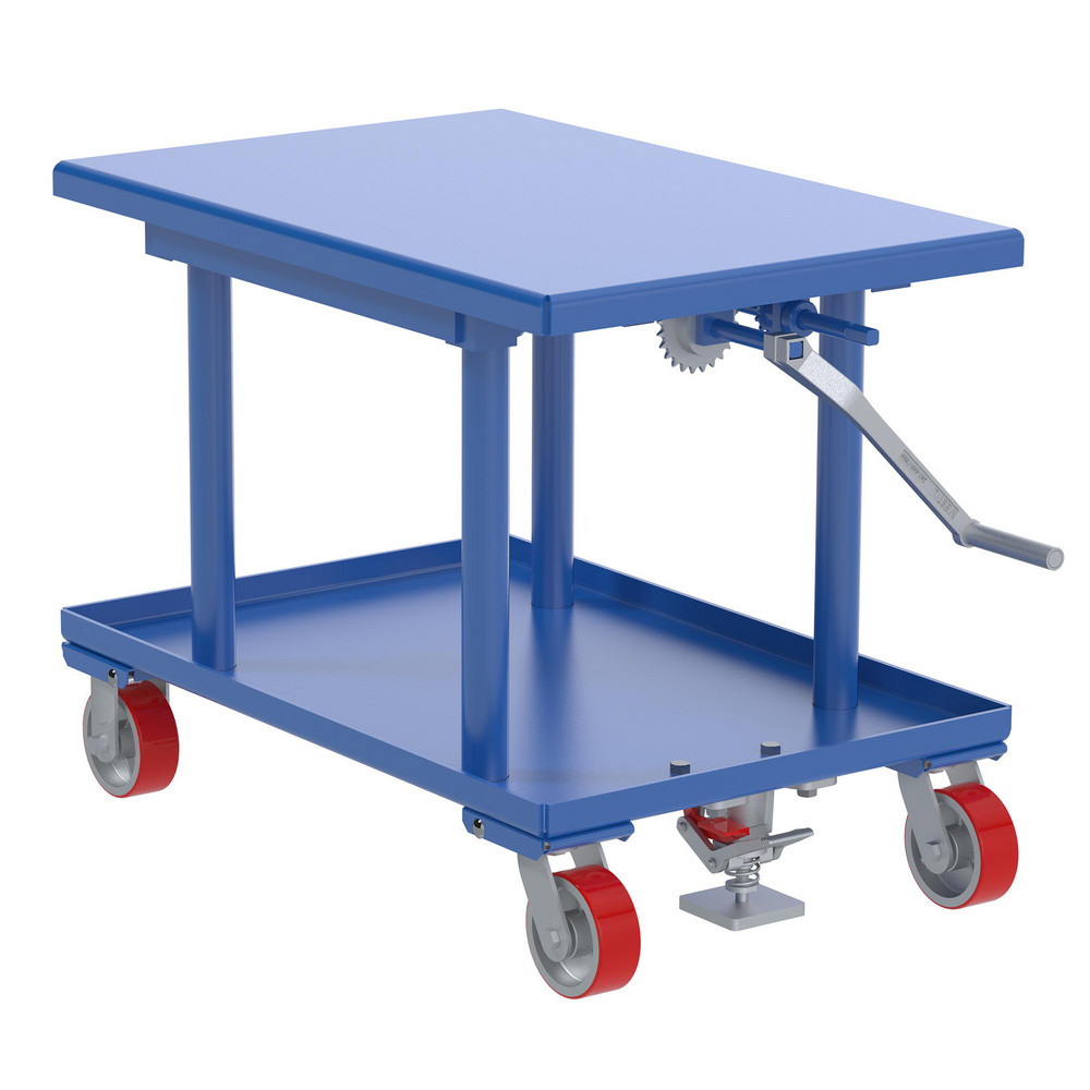 Vestil - Mobile Hand Lift Table: 2,000 lb Capacity, 28 to 46.25" Lift ...