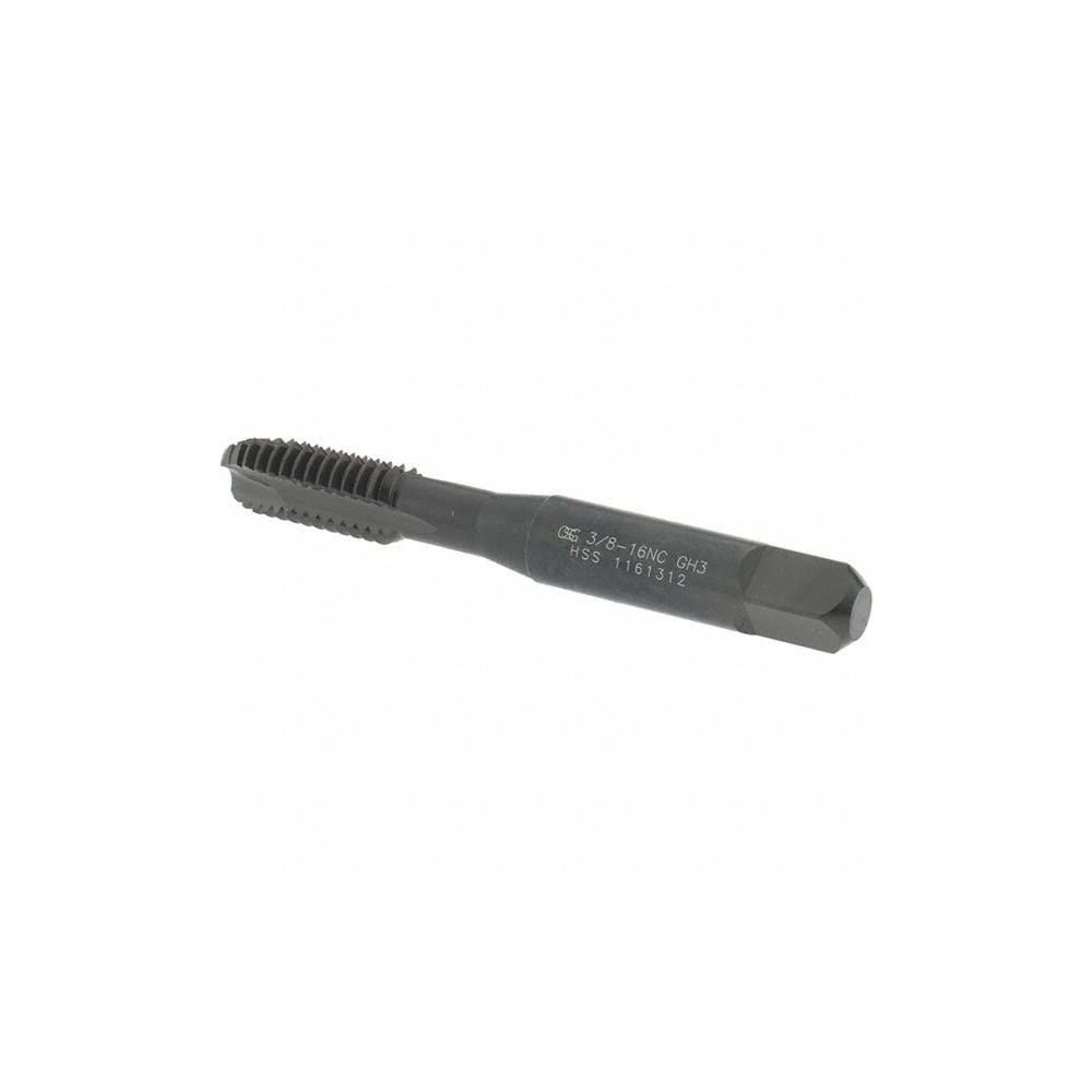 OSG - Spiral Point Tap: 3/8-16 UNC, 3 Flutes, Bottoming Chamfer, 3B ...