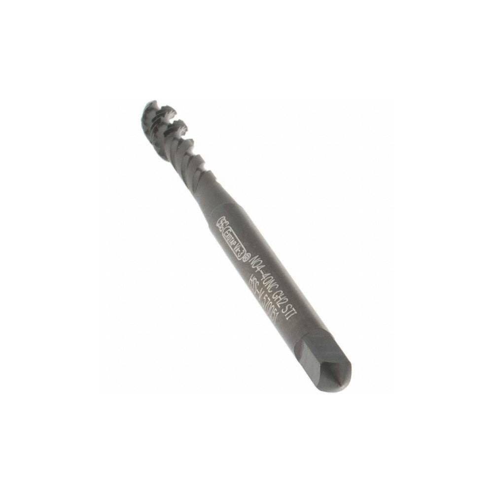 OSG - #4-40 UNC, 3 Flute, 45° Helix, Modified Bottoming Chamfer, Oxide ...