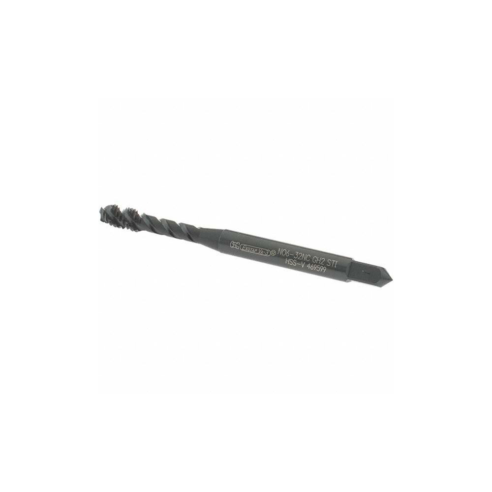 OSG - #6-32 UNC, 3 Flute, 45° Helix, Modified Bottoming Chamfer, Oxide ...