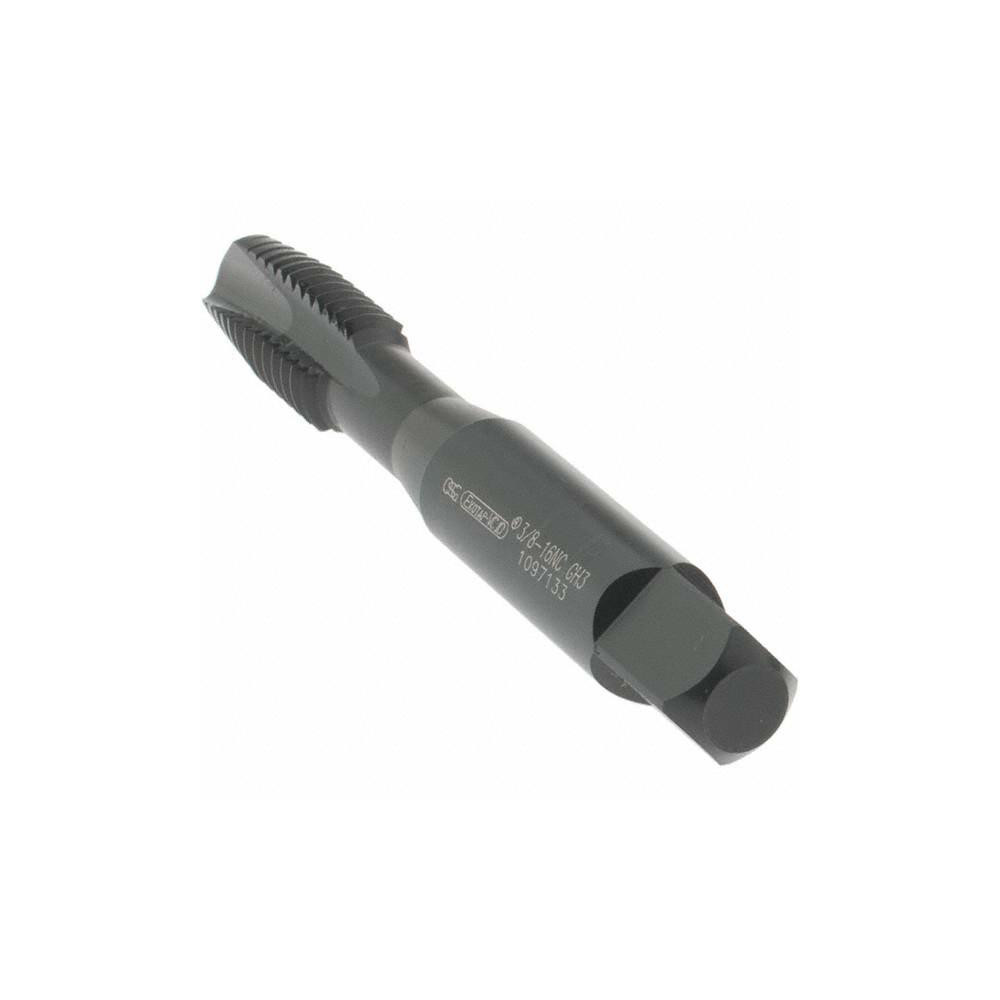 OSG - Spiral Point Tap: 3/8-16 UNC, 3 Flutes, Plug Chamfer, 3B Class of ...
