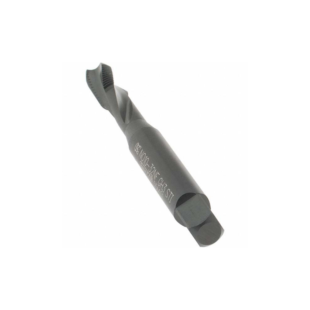 OSG - #10-32 UNF, 3 Flute, 15° Helix, Modified Bottoming Chamfer, Oxide Finish, Powdered Metal ...
