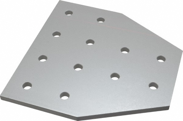 80/20 Inc. - 6" Wide, 6" High, Open Shelving 12 Hole Tee Plate ...