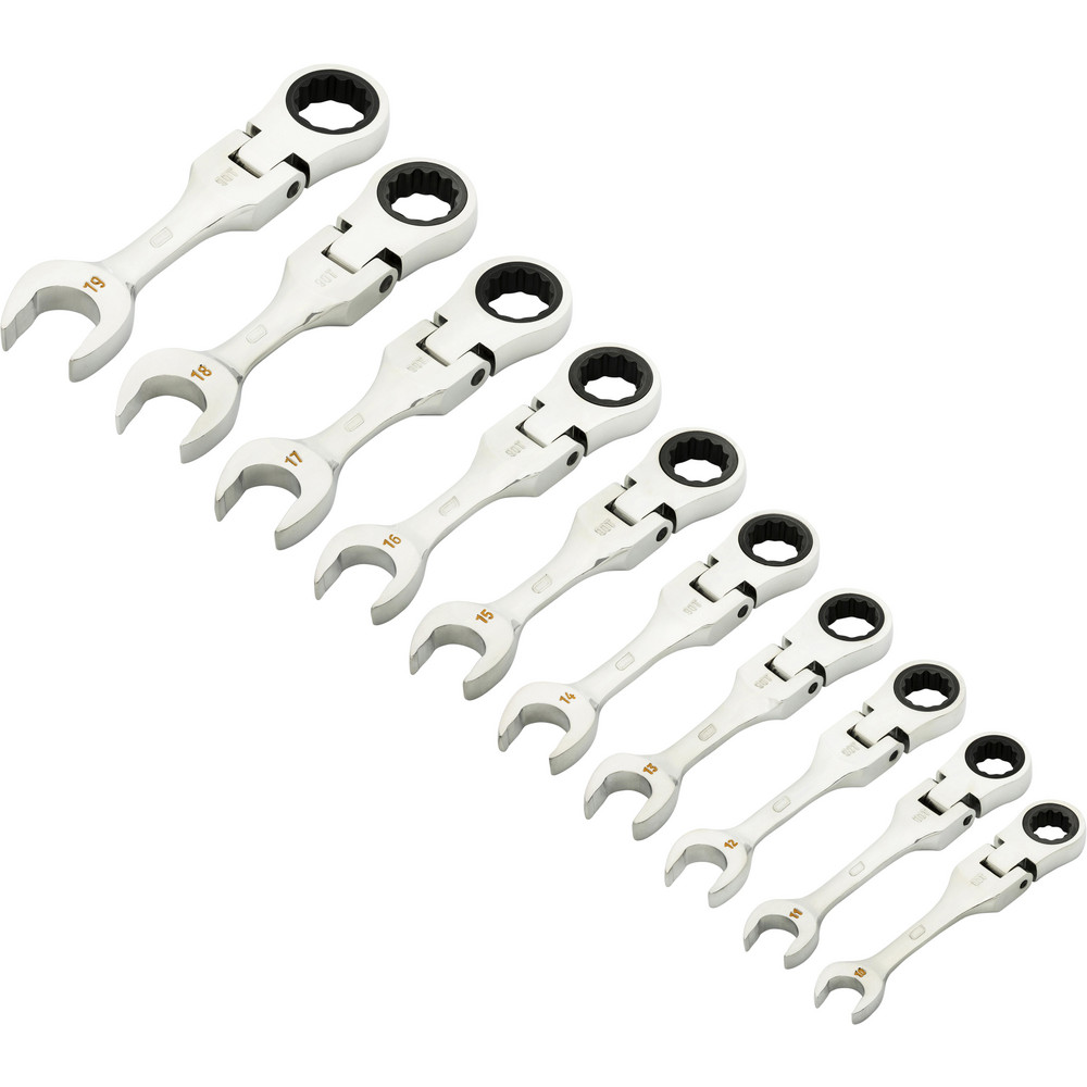 GEARWRENCH - Stubby Wrench Set: 10 Pc, 10mm-19mm Wrench, Metric | MSC ...