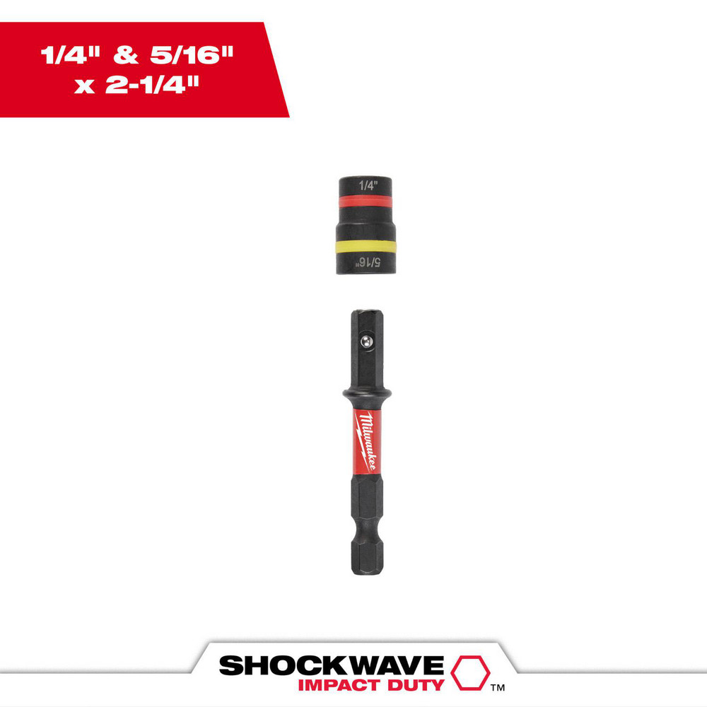 Milwaukee Tool - Power Screwdriver Bit: Magnetic Nut Driver Bit, 1/4 ...