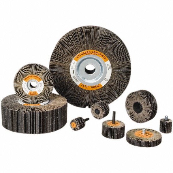 Standard Abrasives - Mounted Flap Wheel: 2" Dia, 3/4" Face Width, 80 ...