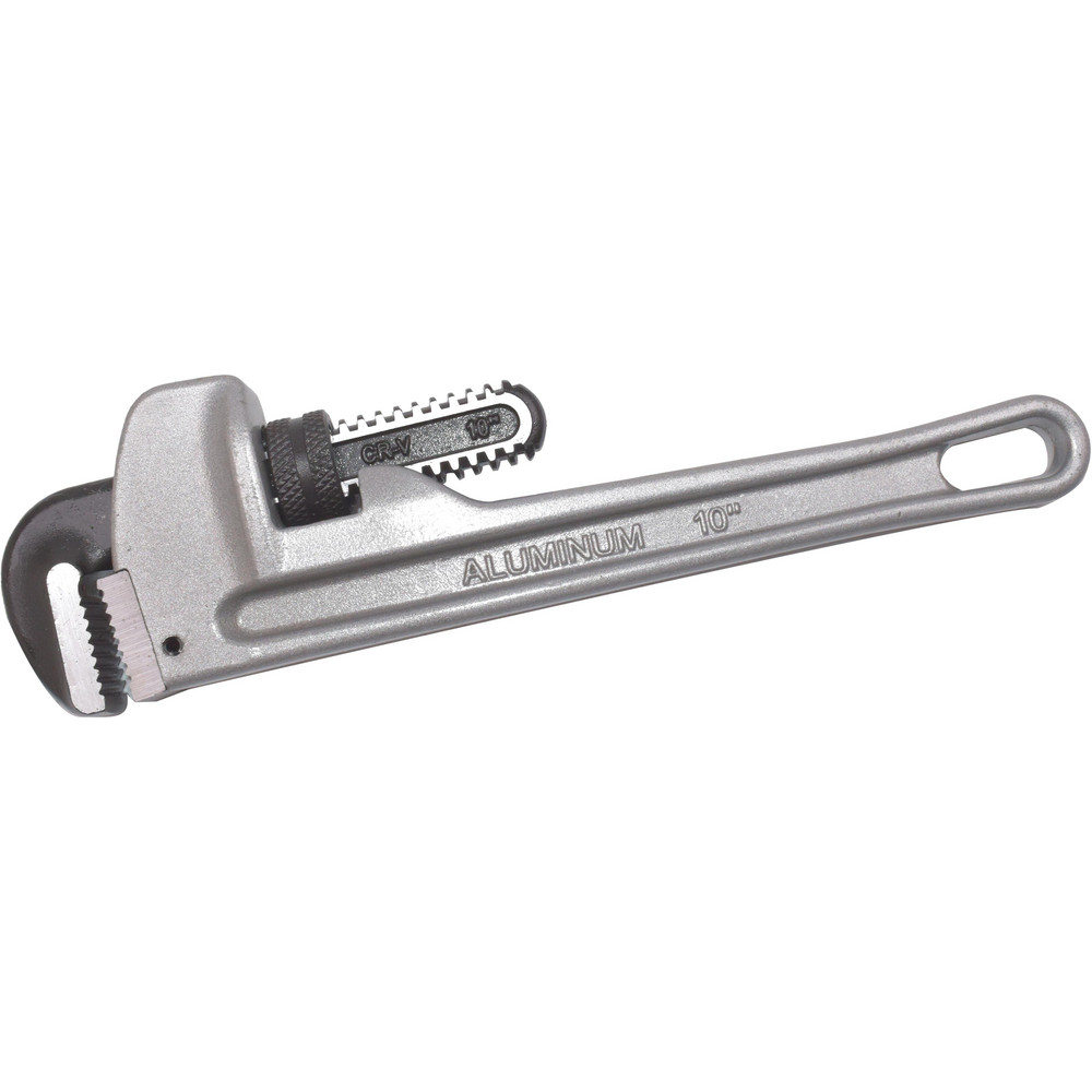 PRO-SOURCE - Straight Pipe Wrench: 1-1/2" Max, 10" OAL, Aluminum | MSC ...