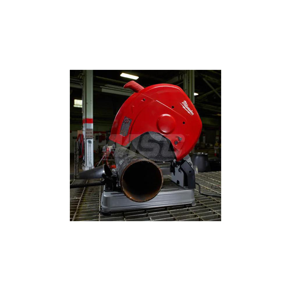 Milwaukee Tool - Miter Electric Chop & Cut-Off Saw: 14" Blade Dia, 1 ...