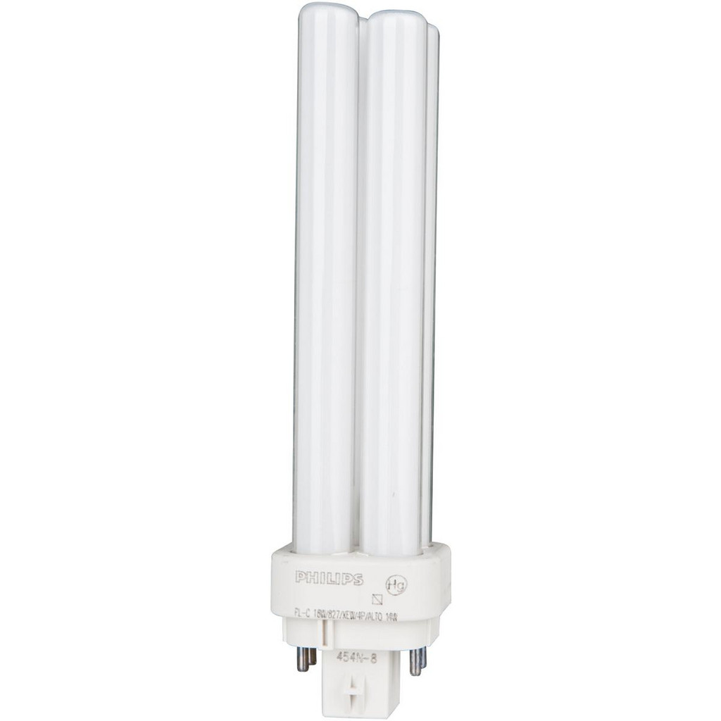 Philips - Fluorescent Commercial & Industrial Lamp: 27 Watts, PLC, 4 ...
