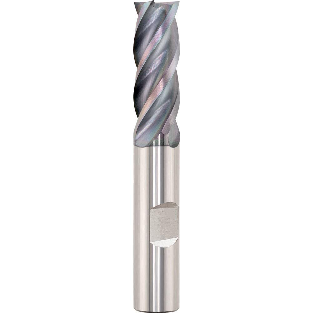 SGS - Corner Radius End Mill: 1/2" Dia, 1" LOC, 0.0150" Radius, 4 Flute ...
