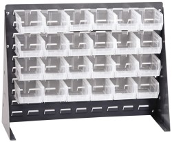 Quantum Storage - 24 Bin Bench Rack with Ultra Bins | MSC Direct