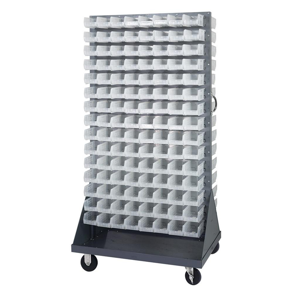 Quantum Storage - 240 Bin Mobile Louvered Rack with Ultra Bins | MSC Direct